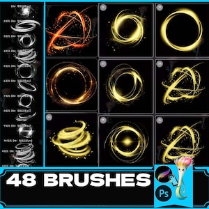 Procreate Brush, Ps Brush, Technology Aperture, Light Effect Glare Glow ...