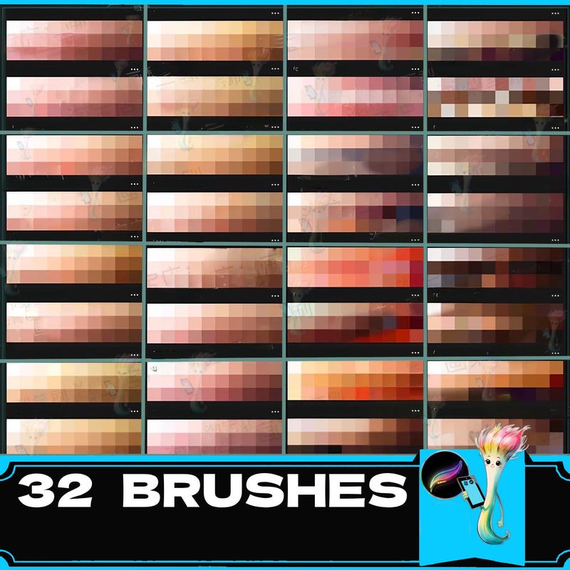Retro Anime Color Palette - Etsy