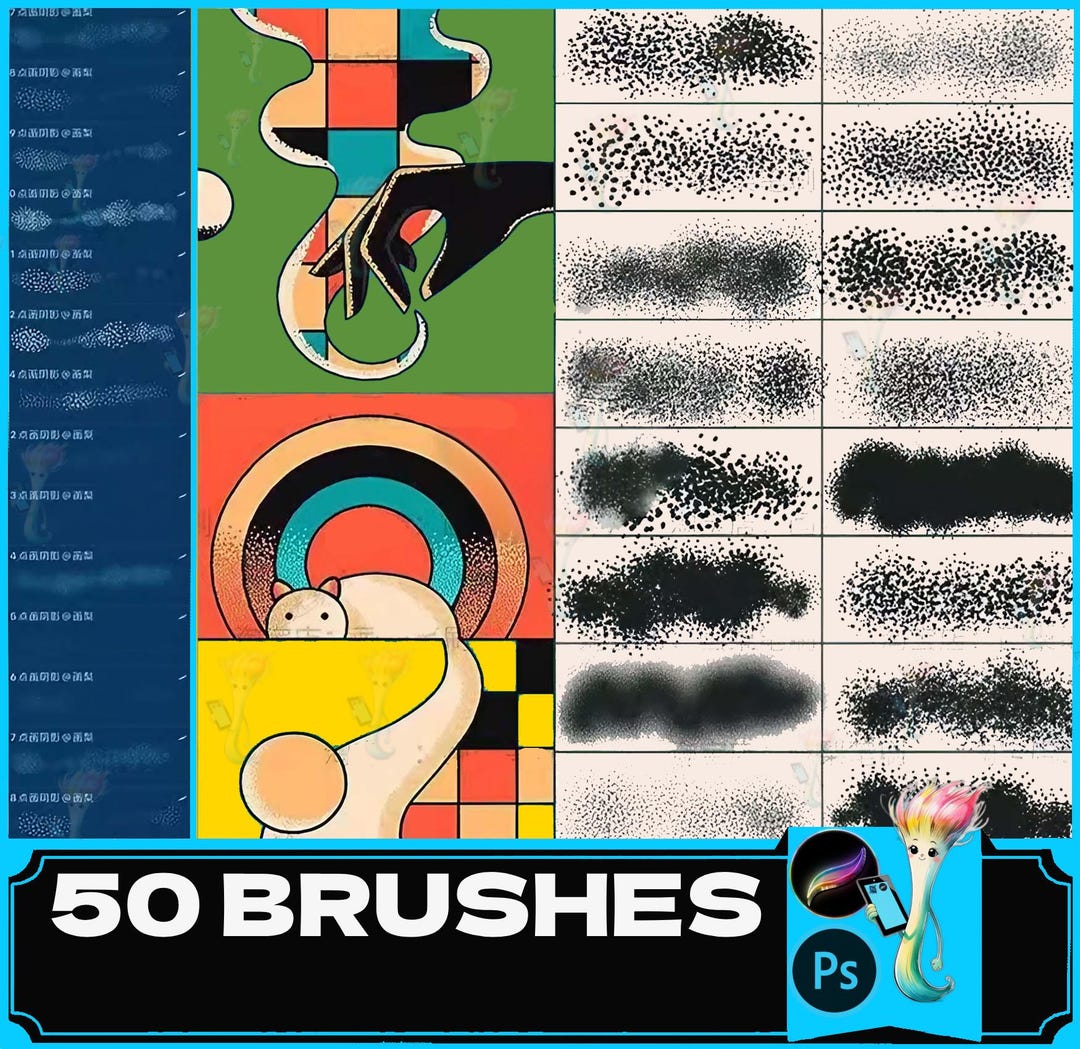 Procreate Brush, Ps Brush Stipple Shadow Noise, Particle Texture Old ...