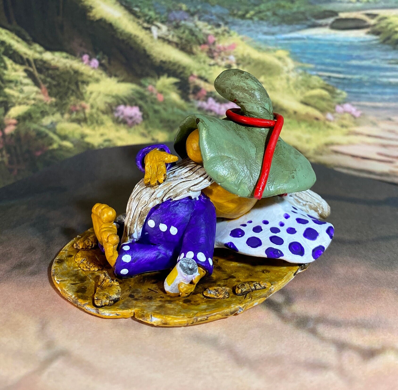 Sleepy Gnome, Hand Sculpted & Hand Painted One of a Kind, Snoozlebrook ...