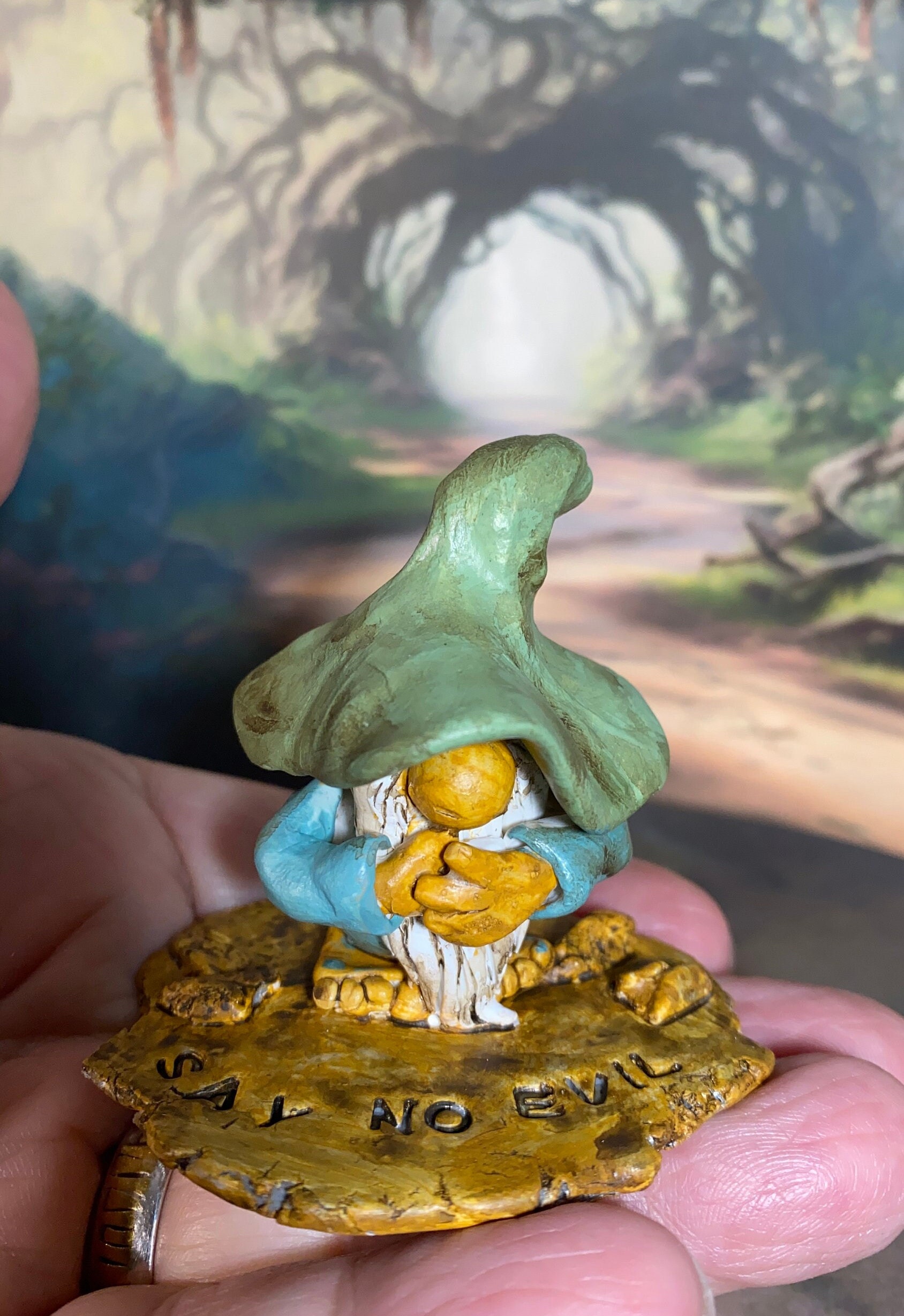 The Three Wise Gnomes - Hand Made Clay Gnomes - Etsy