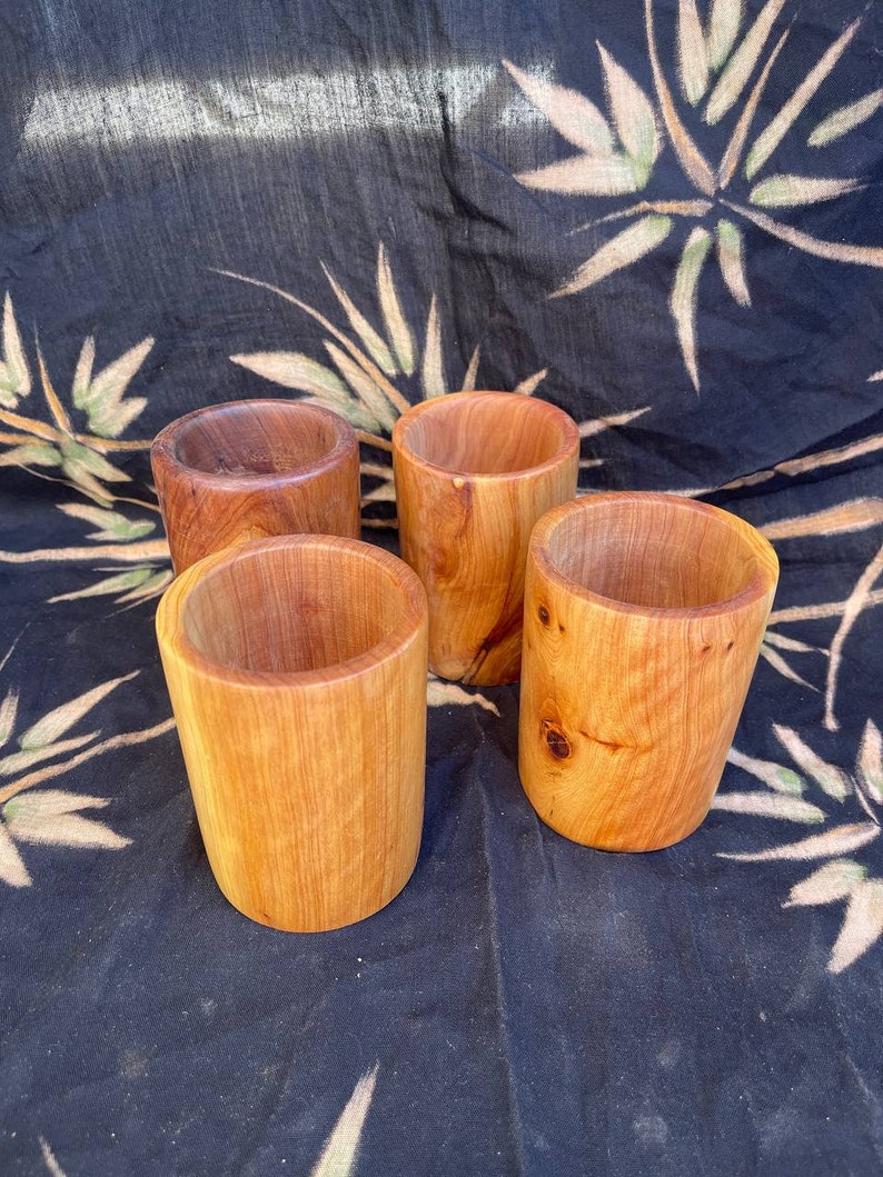Artisan-crafted Wooden Tumblers Turned From Beech and Acacia Wood ...