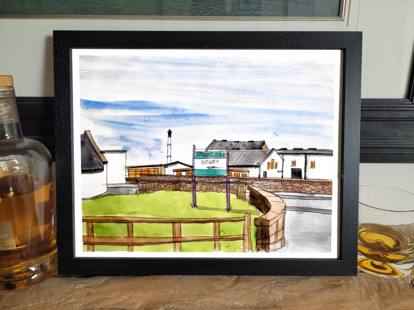 Mannochmore Distillery Print - Etsy