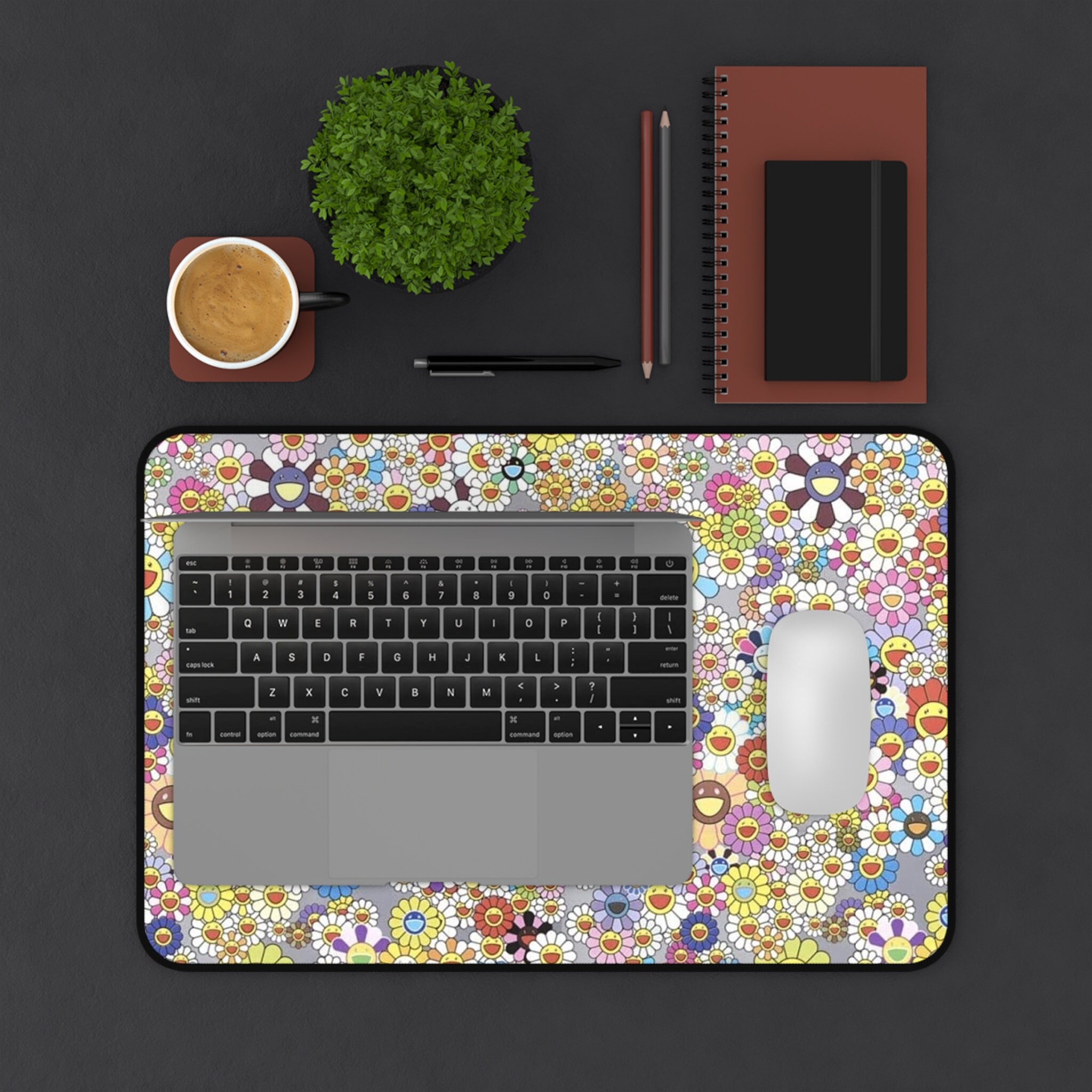 Stylish Pretty Flower Murakami Mouse Pad for Her - Etsy