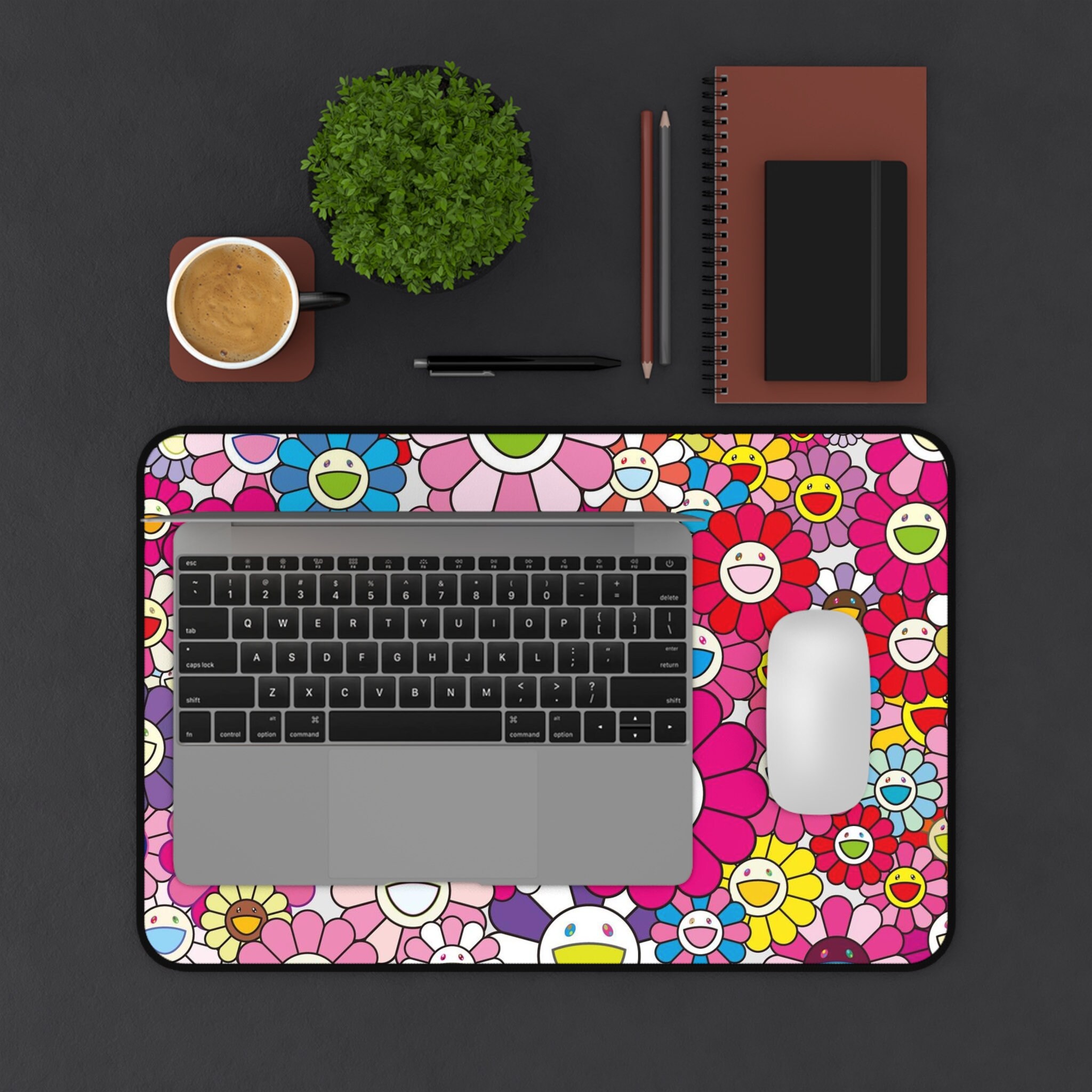 Stylish Pretty Flower Murakami Mouse Pad for Her - Etsy