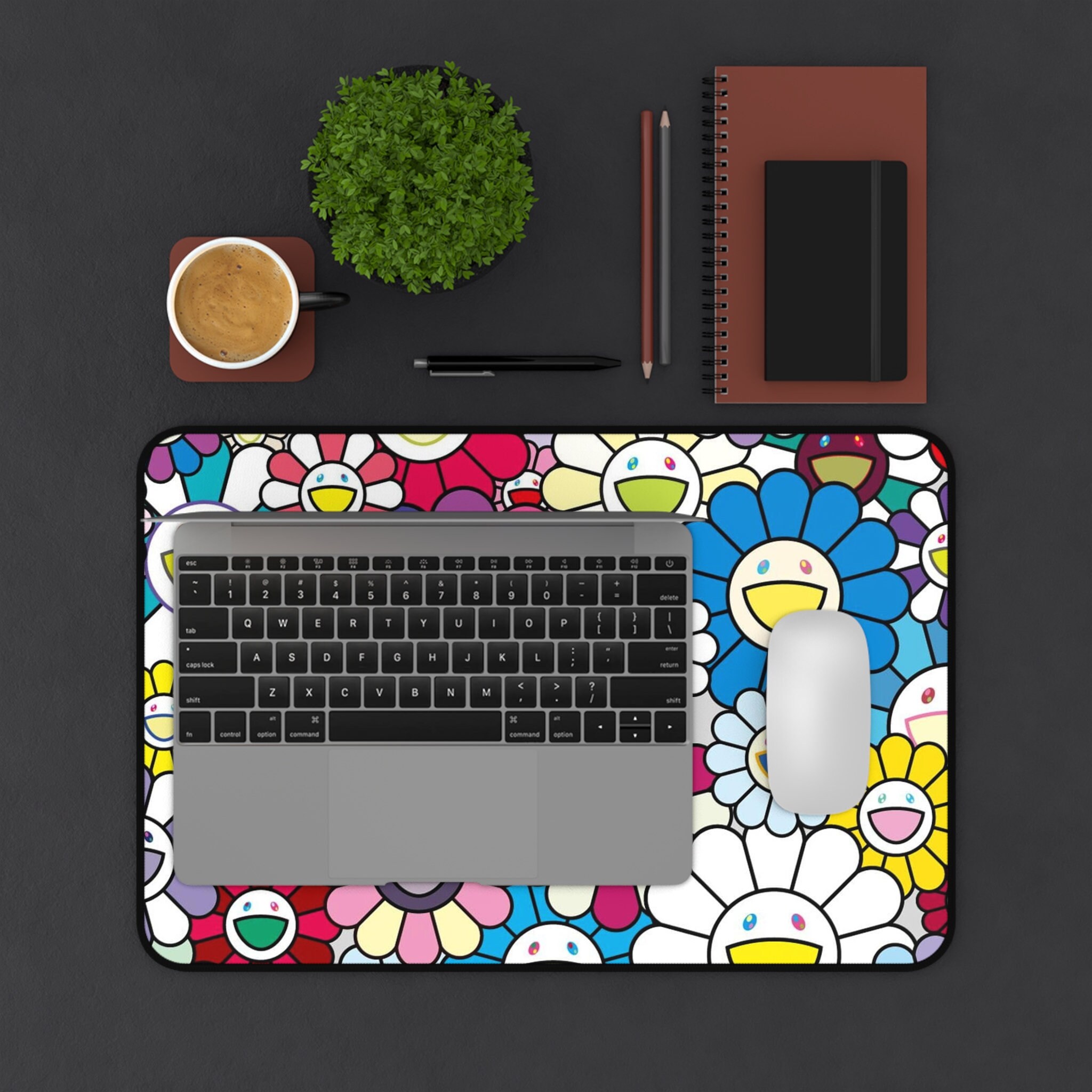Stylish Pretty Flower Murakami Mouse Pad for Her - Etsy