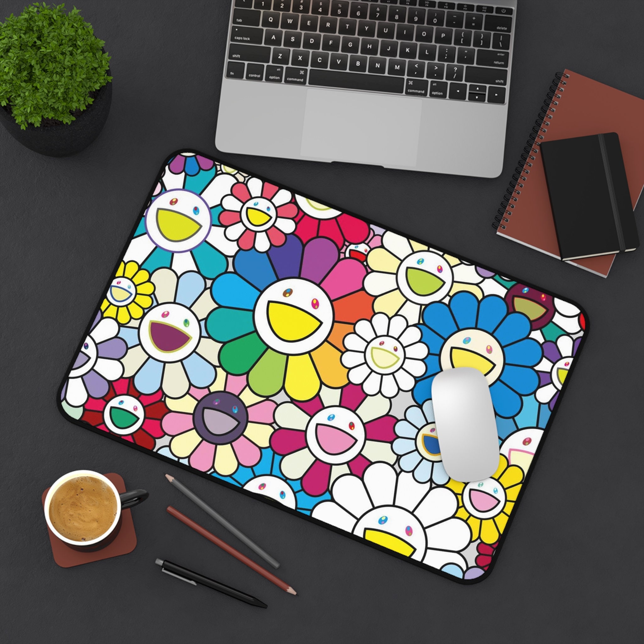 Stylish Pretty Flower Murakami Mouse Pad for Her - Etsy