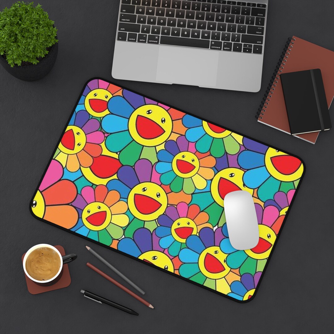 Stylish Pretty Flower Murakami Mouse Pad for Her - Etsy