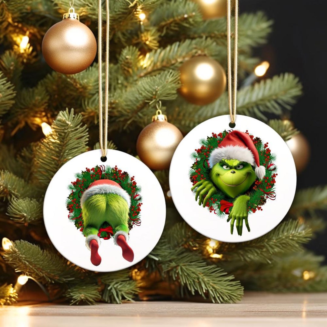 3D Christmas Funny Ornament PNG | Double-sided Sublimation Design ...