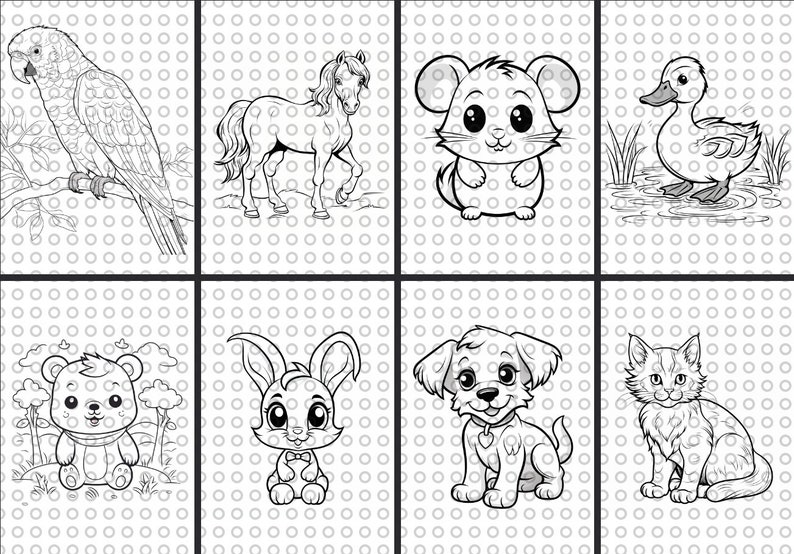 8 Printable Flashcards for Learning About Animals - Etsy