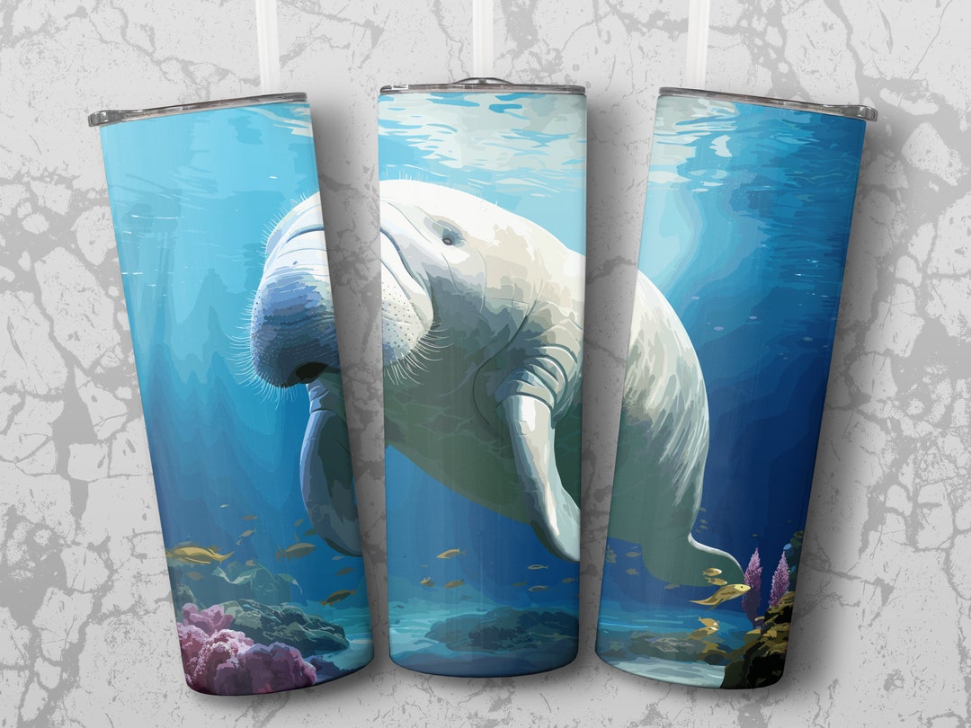 Cute Dugong 20oz 3D Sublimation Tumbler Design Perfect for - Etsy