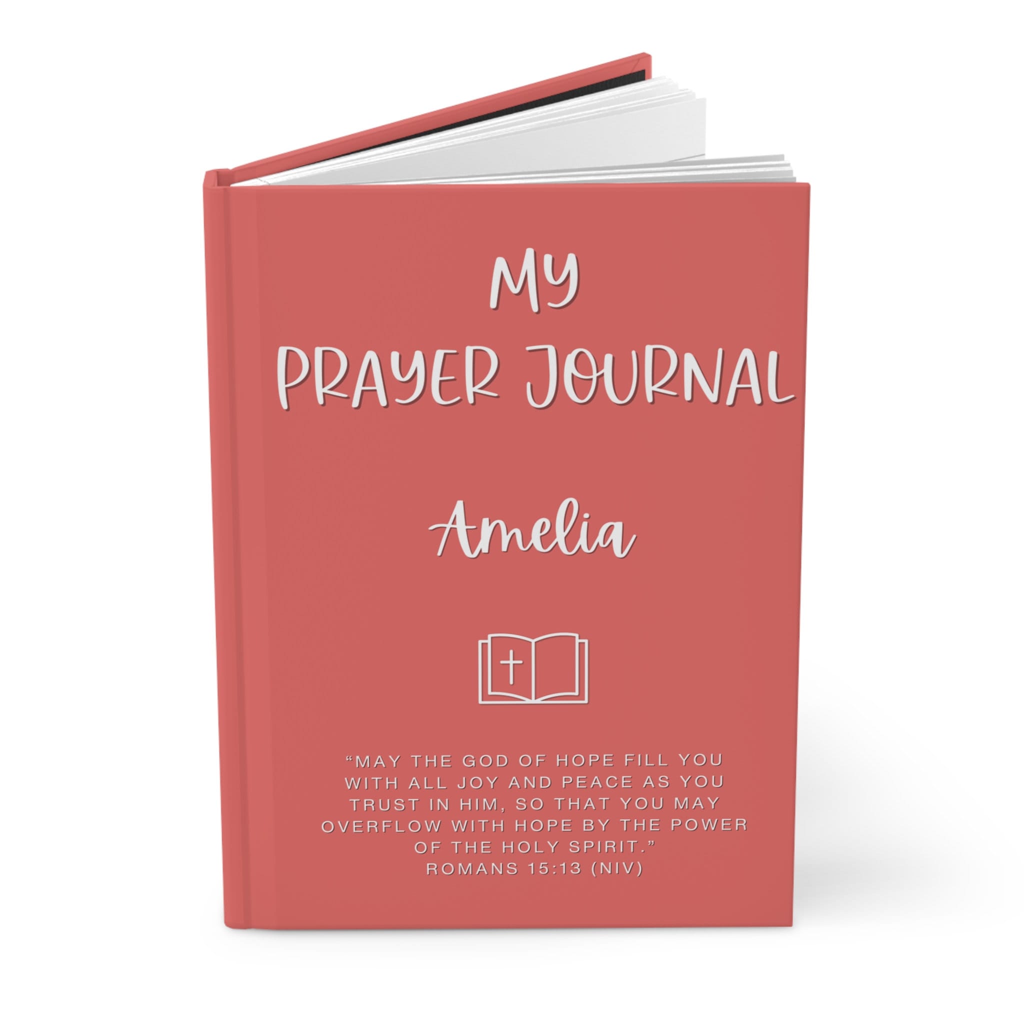 My Personalized Prayer Journal, Inspirational Daily Devotional Book ...