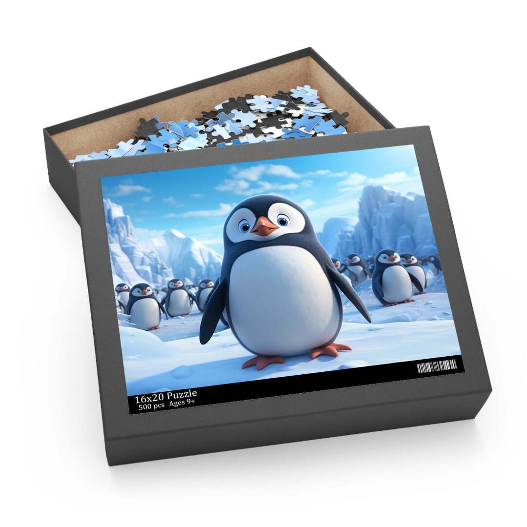 Cute Penguin Jigsaw Puzzle 500 Pieces Jigsaw Puzzle, Winter Animal ...
