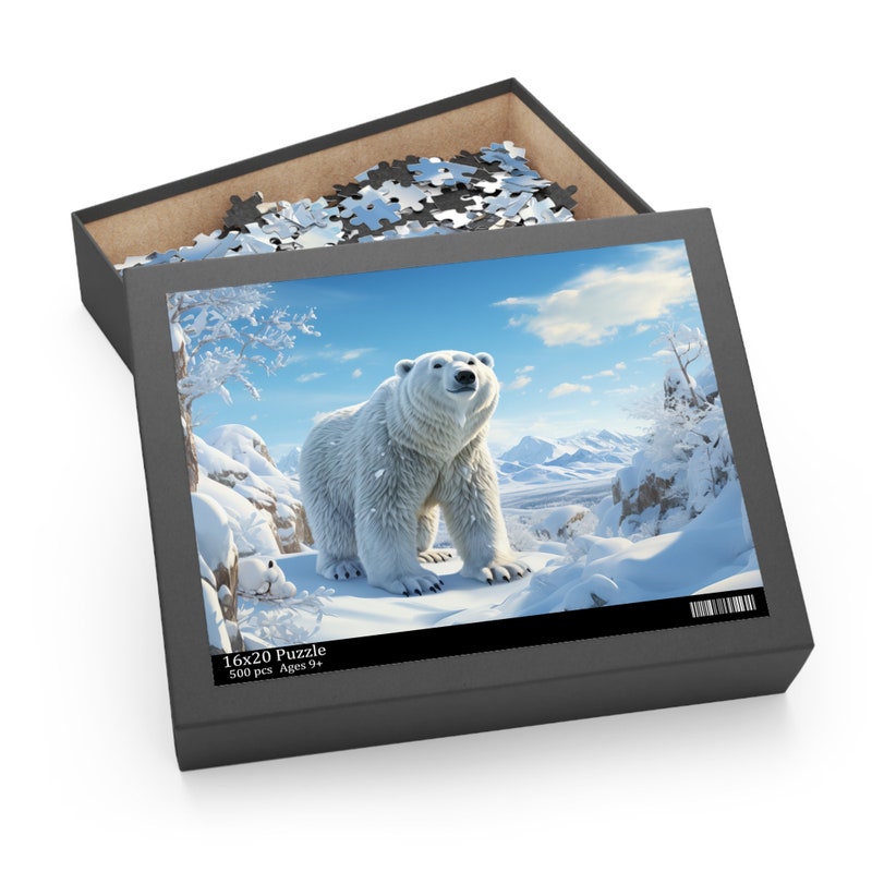 Polar Bear Puzzle - Etsy