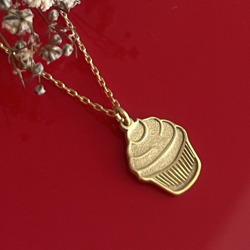 Cupcake Necklace - Etsy