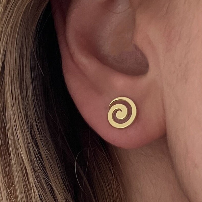 Spiral Earrings - Etsy