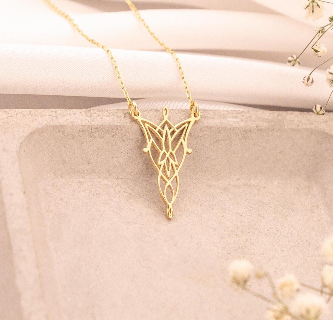 Minimalist Arwen Evenstar, 925K Silver Arwen Pendant, Fairytale ...