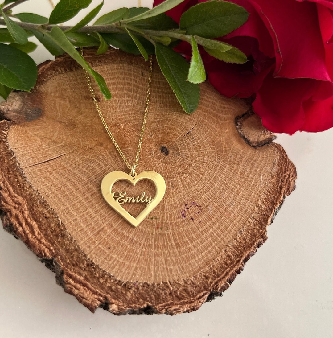 Personalized Heart Necklace Personalized Heart Necklace Gift Ideas ...