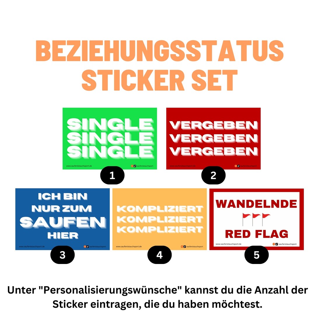 Relationship Status Sticker Set / Sticker Set / Mallorca Sticker Set ...