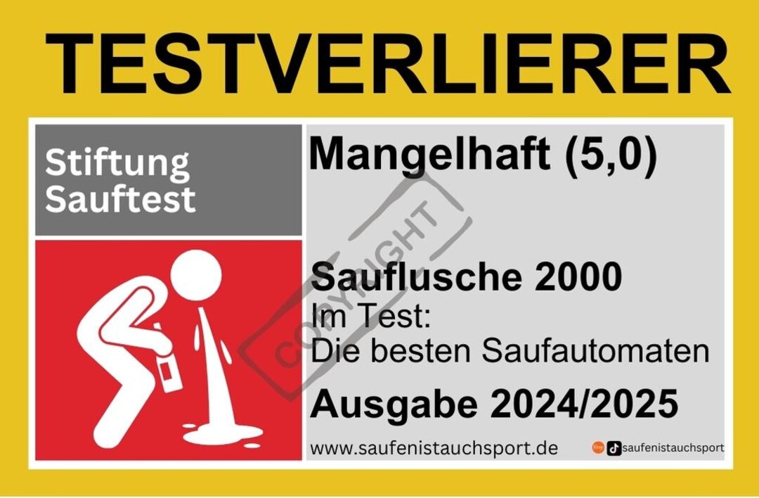 Test Loser Drinking Test Malle Sticker Foundation Drinking Test ...