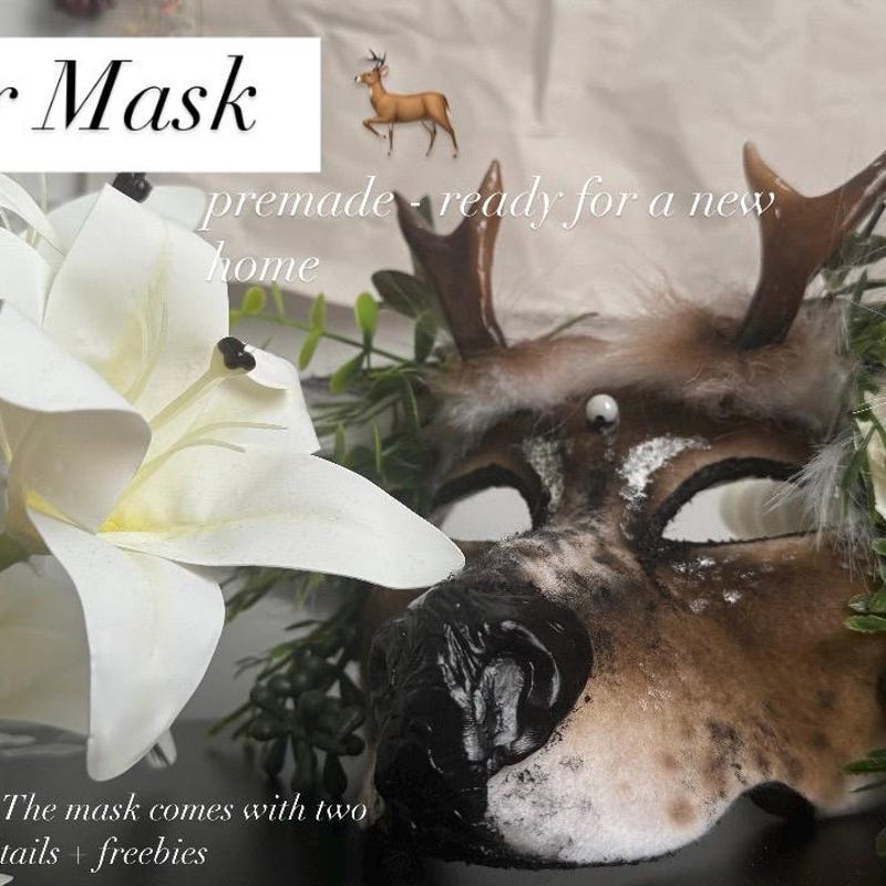 Therian Deer Mask - Etsy