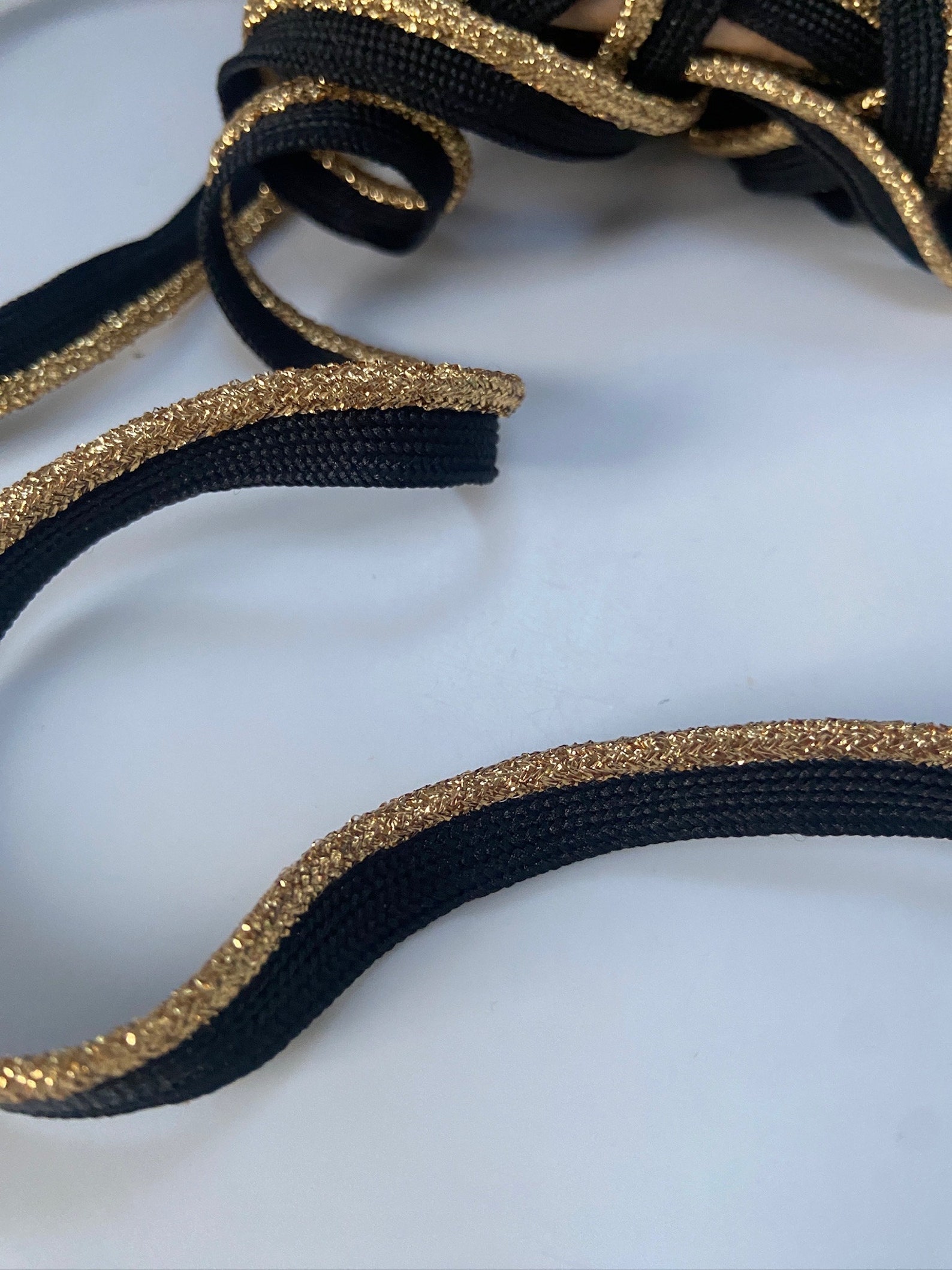 Metallic Gold Insert Piping Trim (flanged), Sold per Metre, - Etsy
