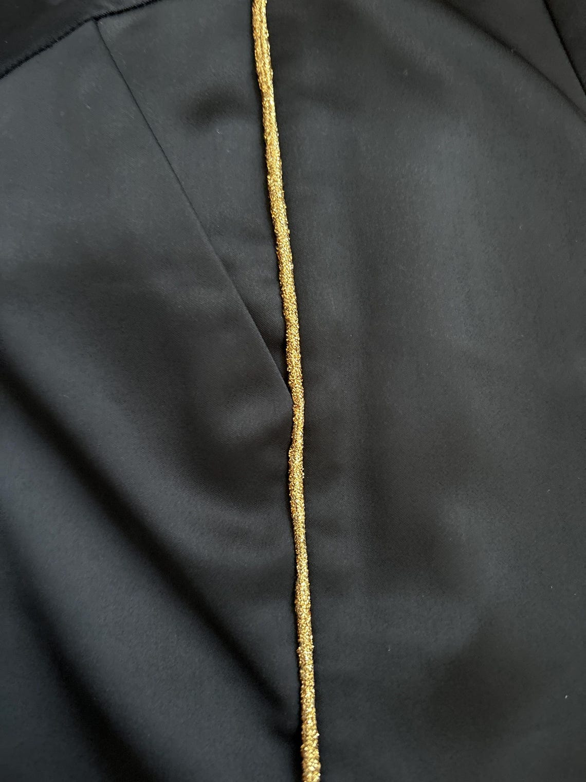 Metallic Gold Insert Piping Trim (flanged), Sold per Metre, - Etsy