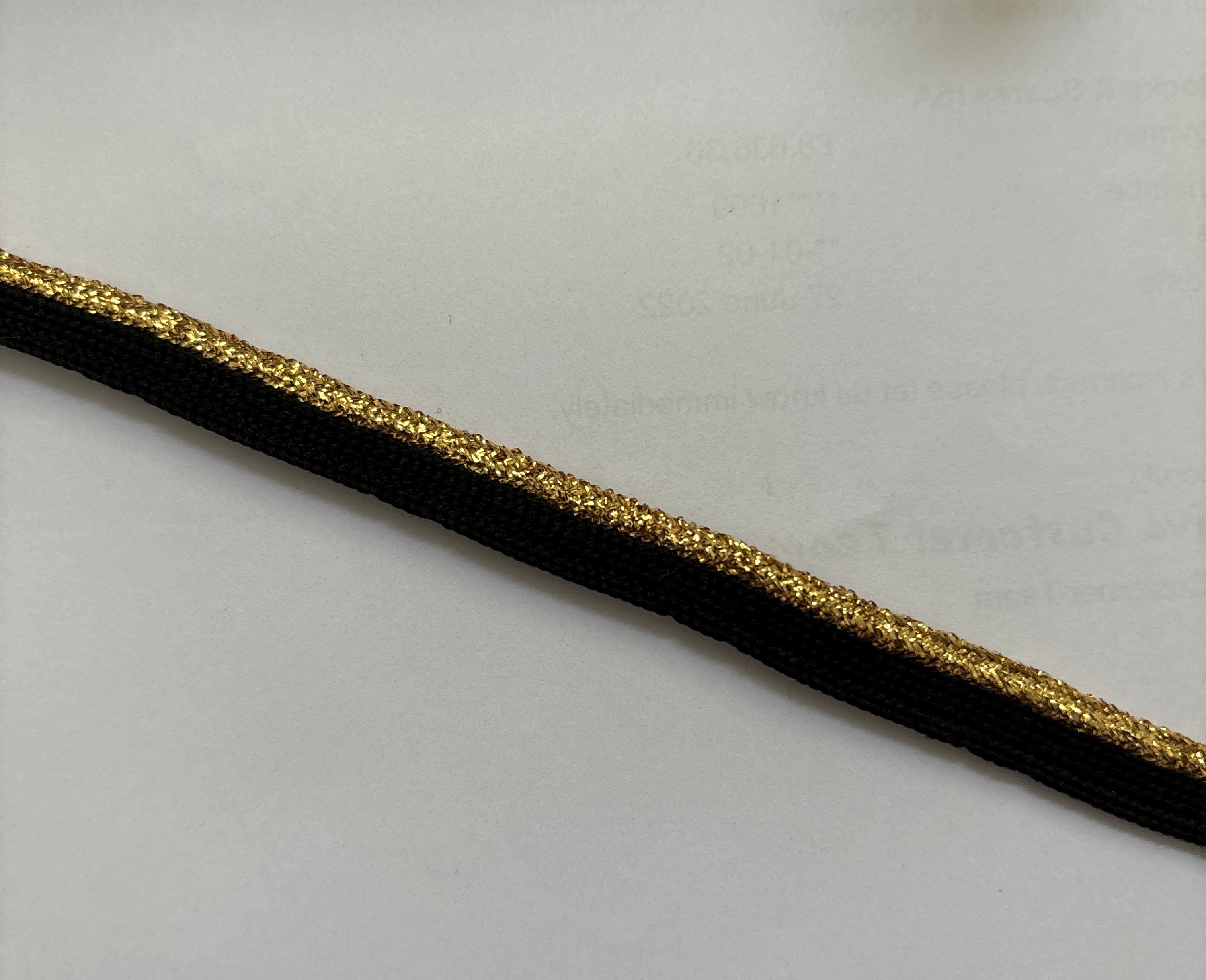 Metallic Gold Insert Piping Trim (flanged), Sold per Metre, - Etsy