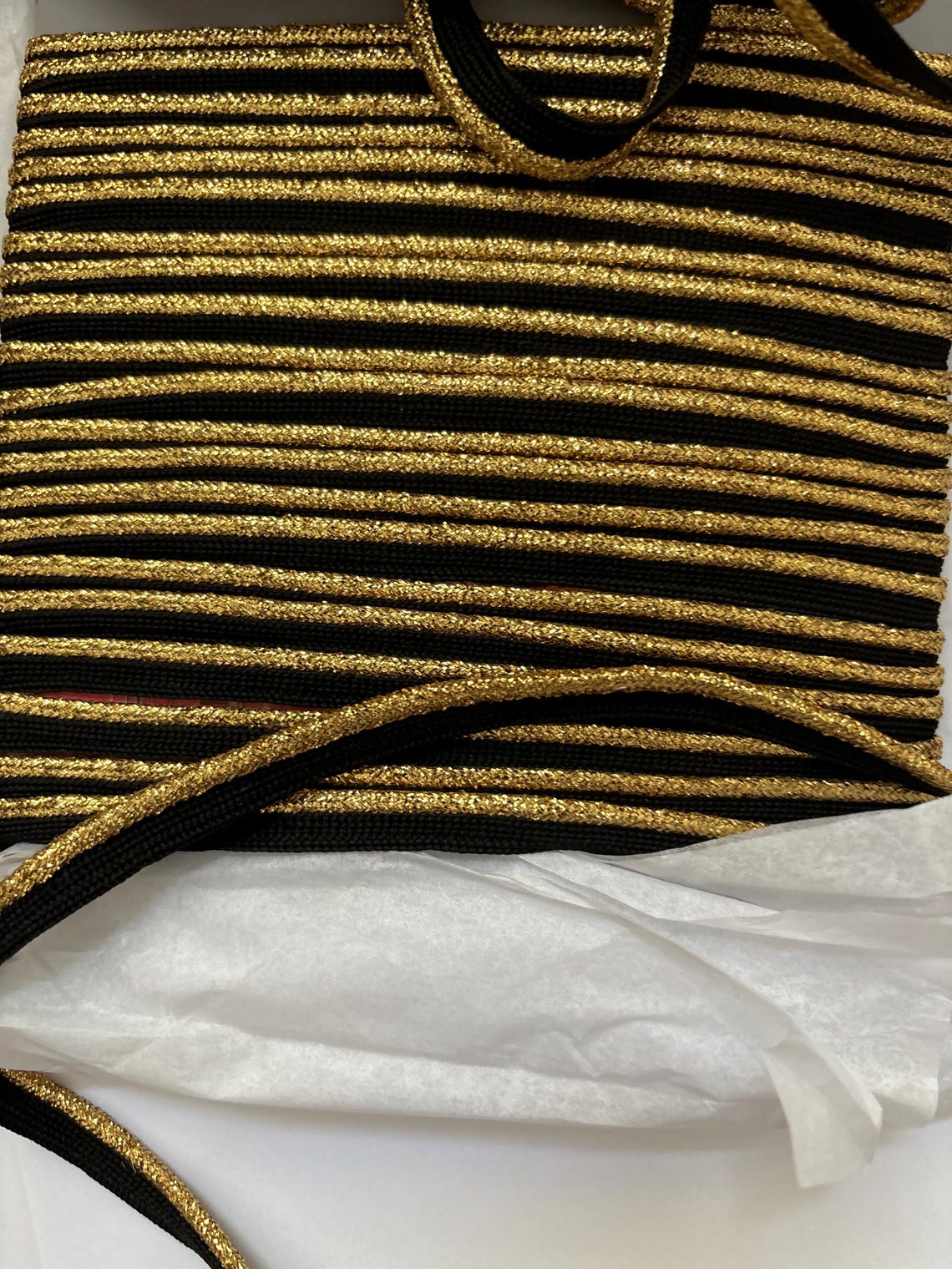 Metallic Gold Insert Piping Trim (flanged), Sold per Metre, - Etsy