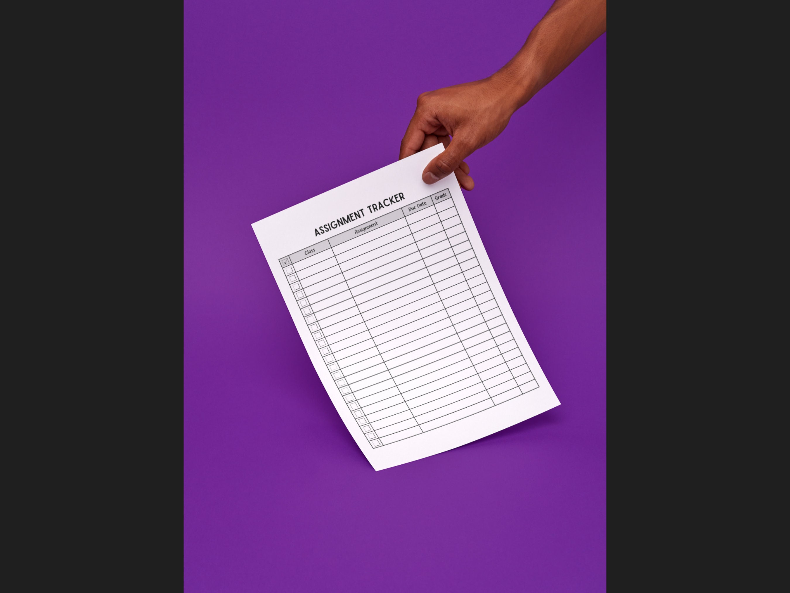Printable Assignment Tracker for Students, Home Organization, School ...