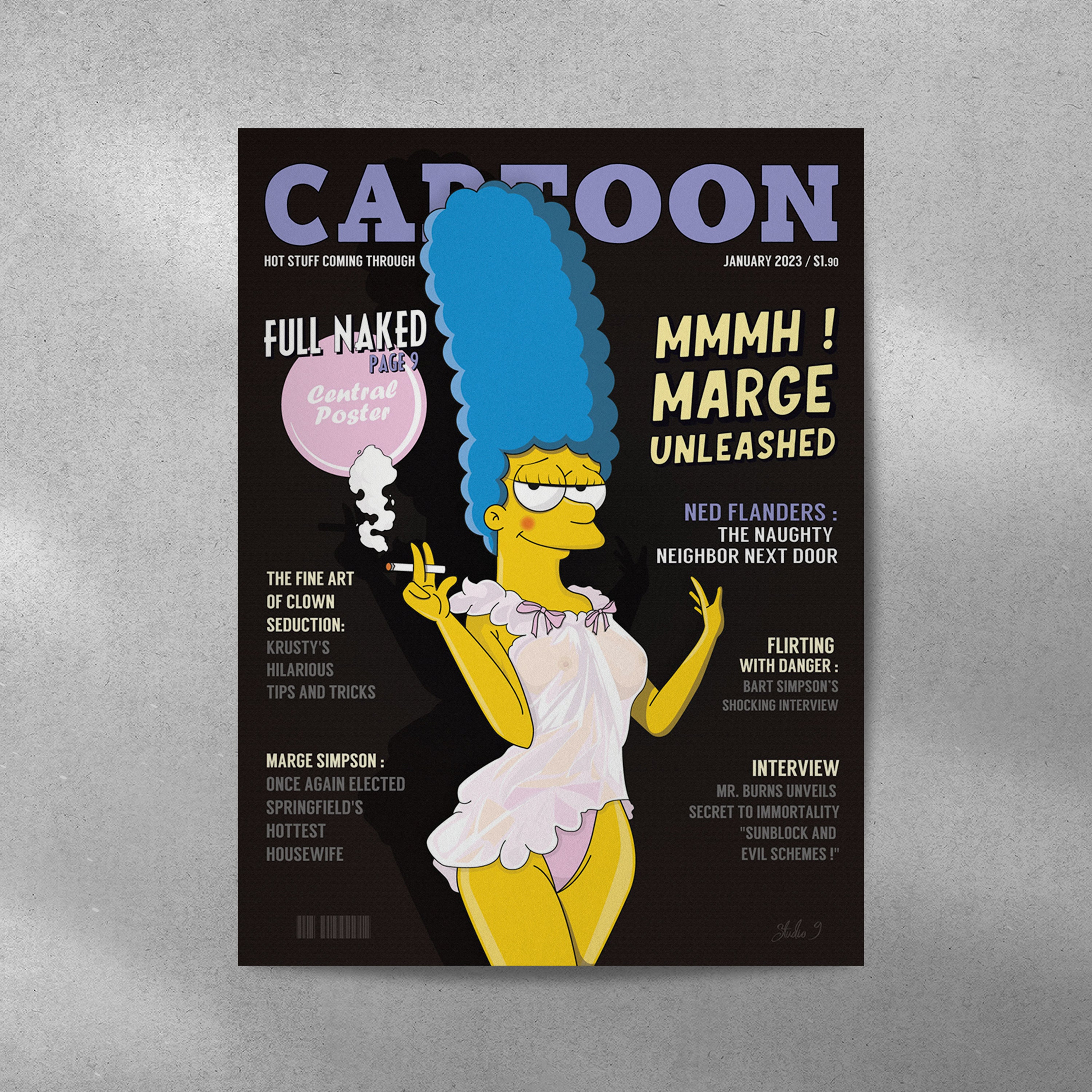 The Simpsons Poster Marge Simpson - Etsy