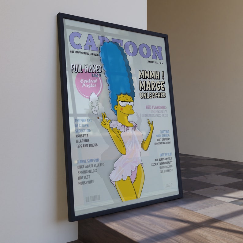 The Simpsons poster Marge Simpson - Etsy México