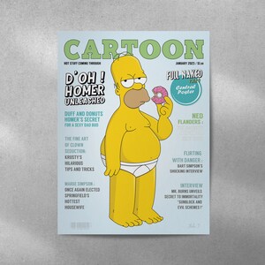 The Simpsons Poster Homer Simpson - Etsy