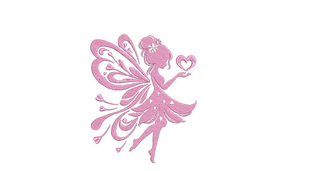 Magic Fairy Flying Embroidery Design, Fairy Embroidery Machine, Little ...