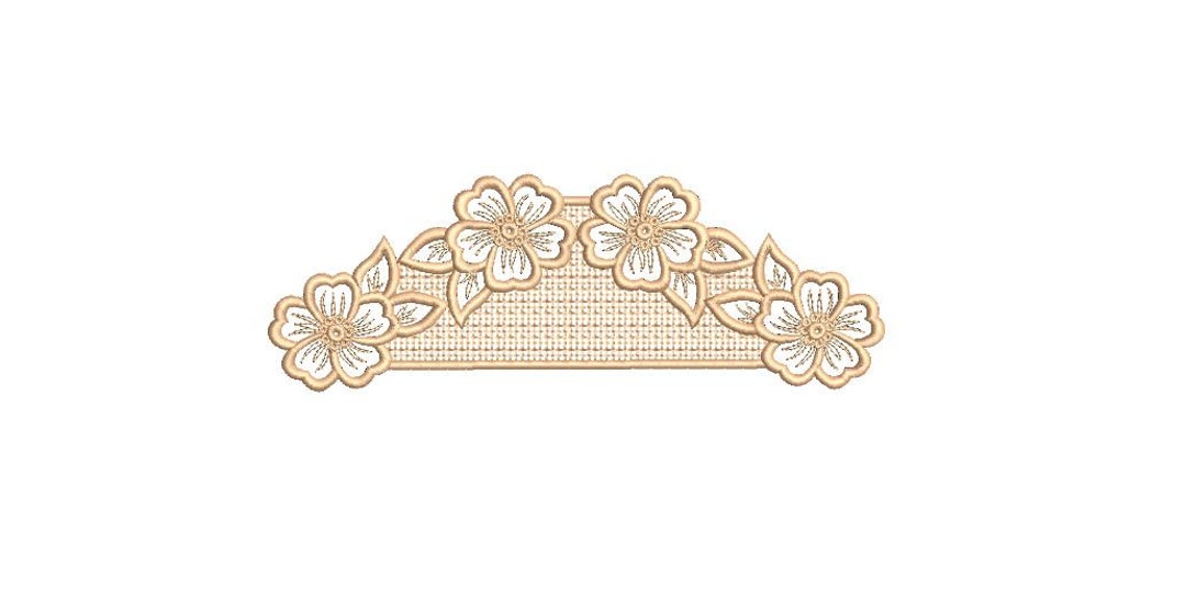 Lace Embroidery Design, Lace Flowers Machine Embroidery Pattern ...