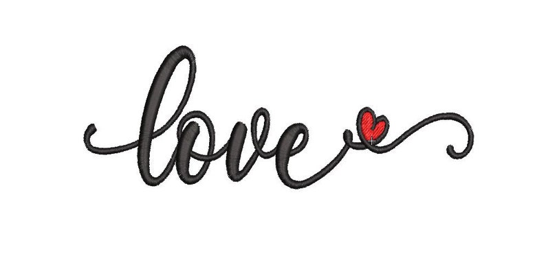 Love Machine Embroidery Design, Heart Love Embroidery Pattern ...
