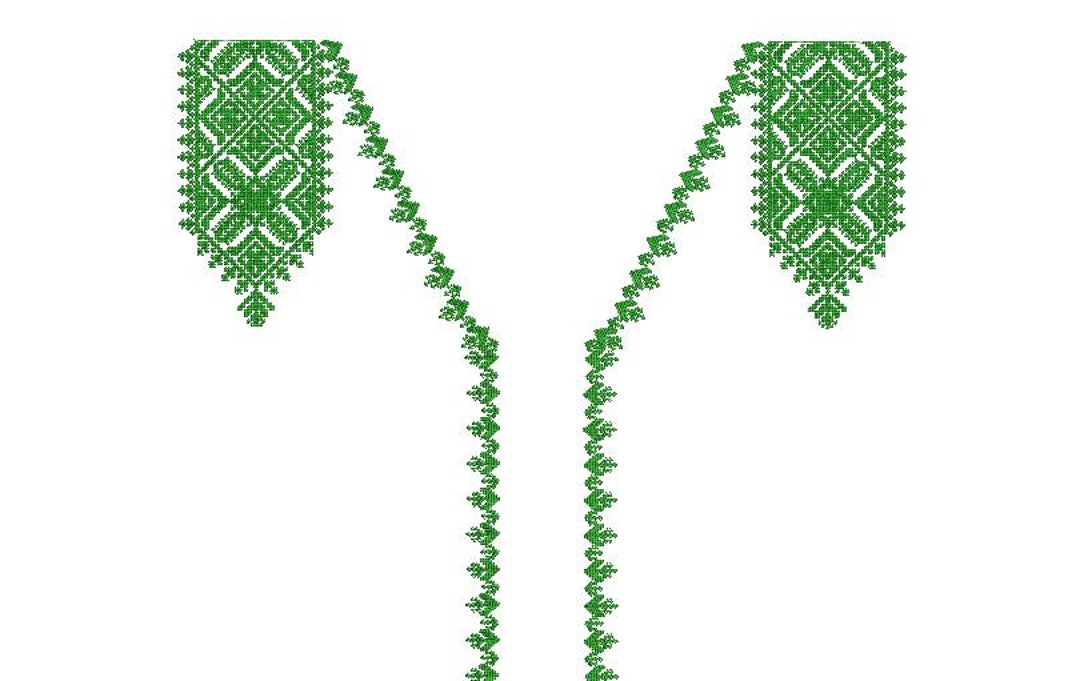 Moroccan Fasi Embroidery Pattern, Caftan Embroidery Machine, Fasi Cross ...