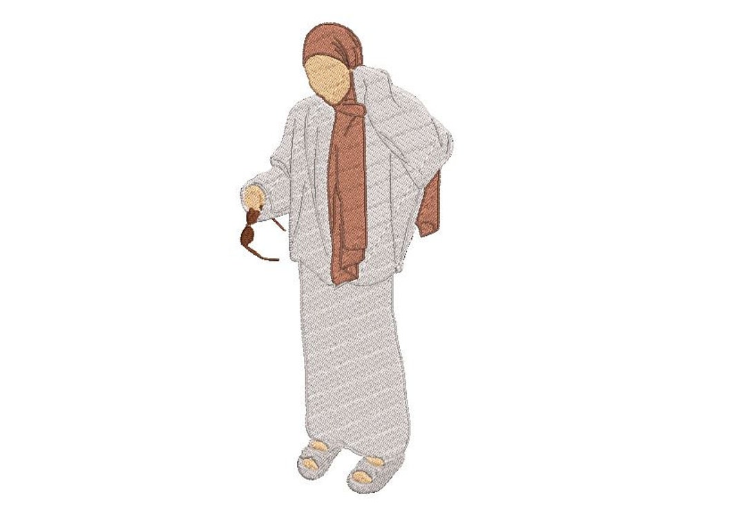 Modern Muslim Women Embroidery Designs, Hijab Women Embroidery Pattern ...