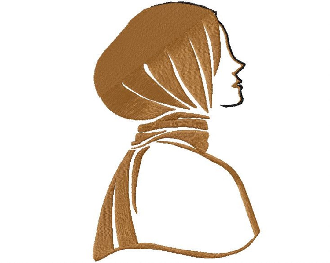 Muslim Women Embroidery Design, Hijab Girl Embroidery Pattern, Muslim ...