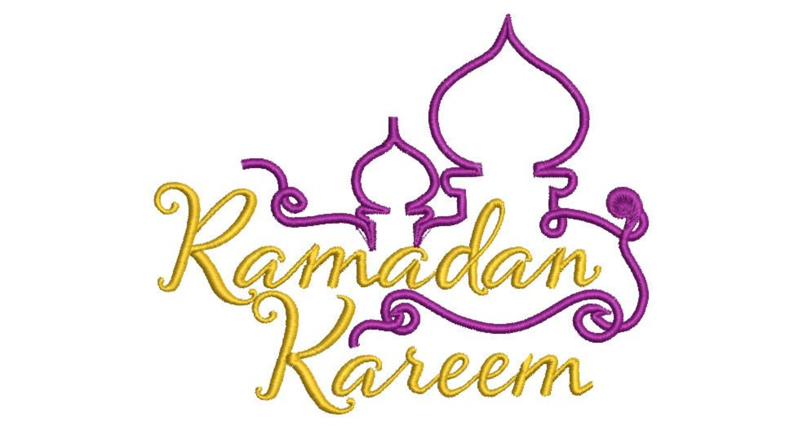 Ramadan Karim Embroidery Design, Ramadan Kareem Machine Embroidery ...