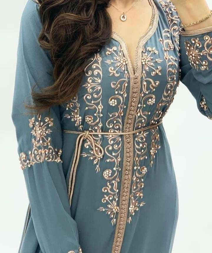 Moroccan Caftan Embroidery Design, Caftan Embroidery Machine ...