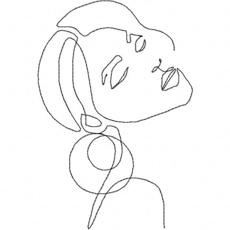 Line Art Embroidery - Etsy