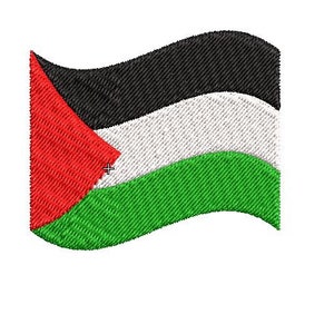 2 Flag of Palestine Embroidery Design, Palestine National Falg ...