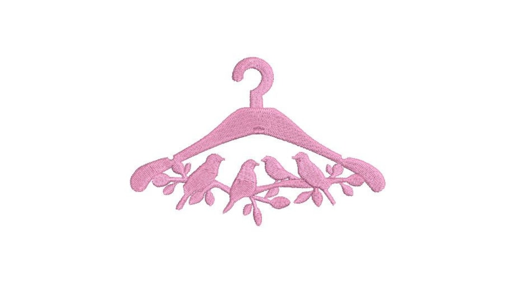Hanger Embroidery Design, Cute Bird's Hanger Embroidery Machine ...