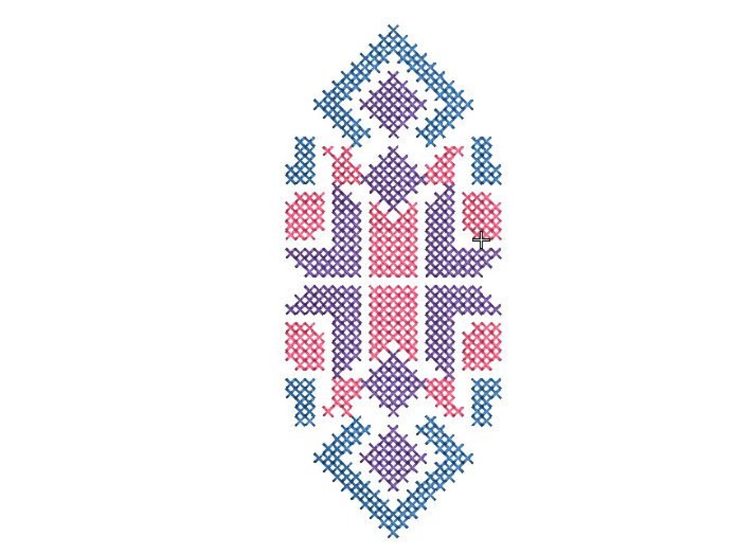 Fasi Moroccan Cross Stitch Embroidery Design, Moroccan Cross Stitch ...