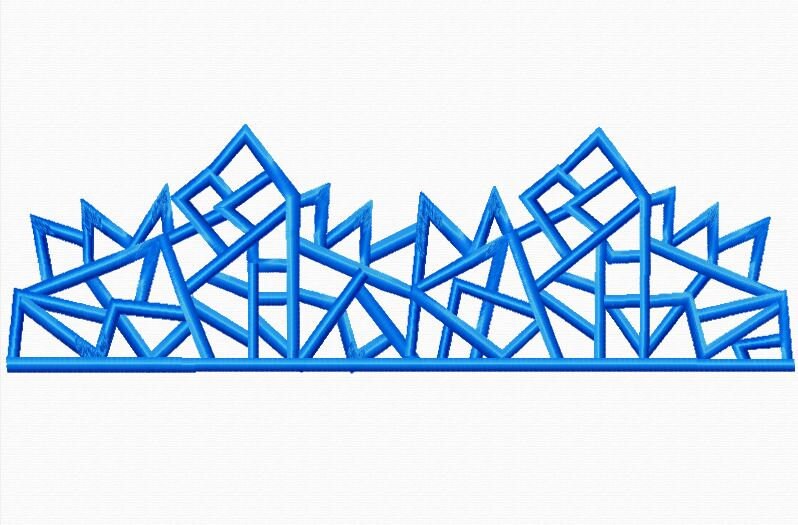 Caftan Embroidery Design, Net Style Embroidery Pattern, Machine ...