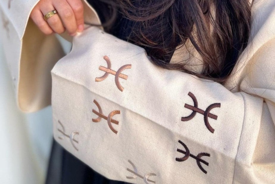 Berber Letter Embroidery Pattern, Amazigh Symbol Embroidery Design ...