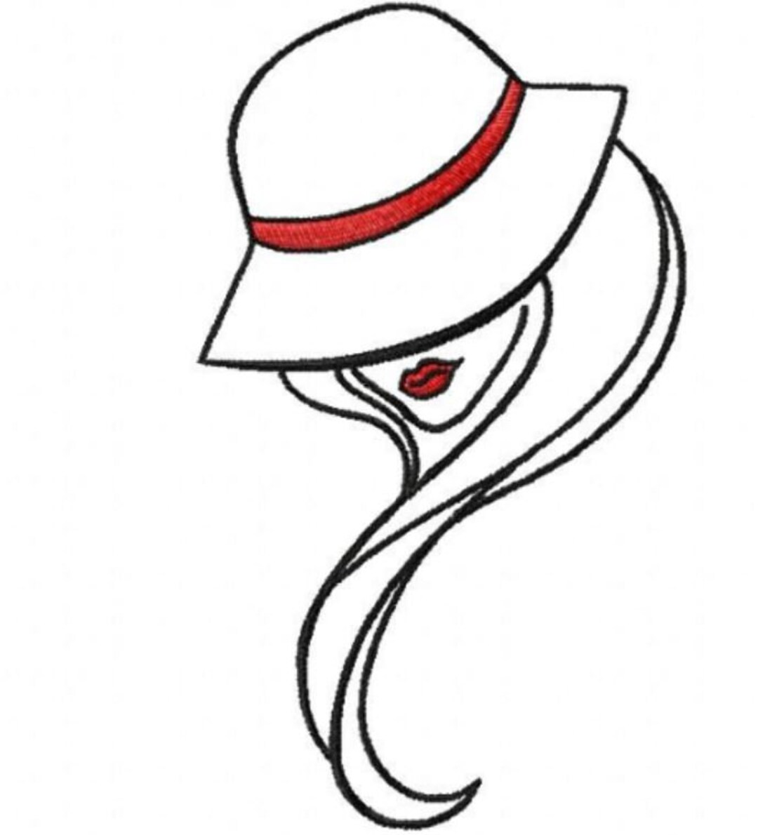 Lady Embroidery Design, Elegent Lady Embroidery Pattern, Fiminist ...