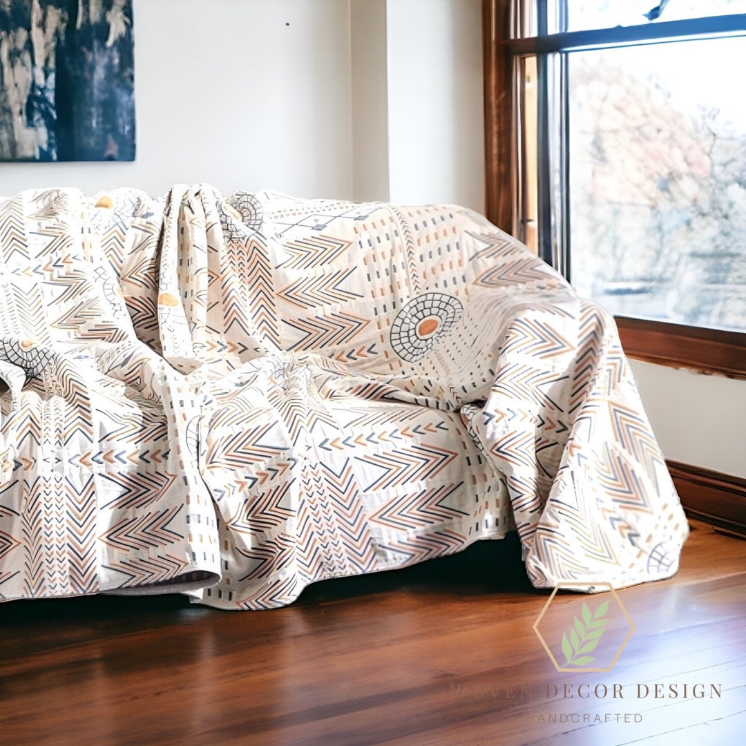 Large Aztec Throw Blanket 2 Sided Sofa Throw Blanket Boho Throw Bed ...