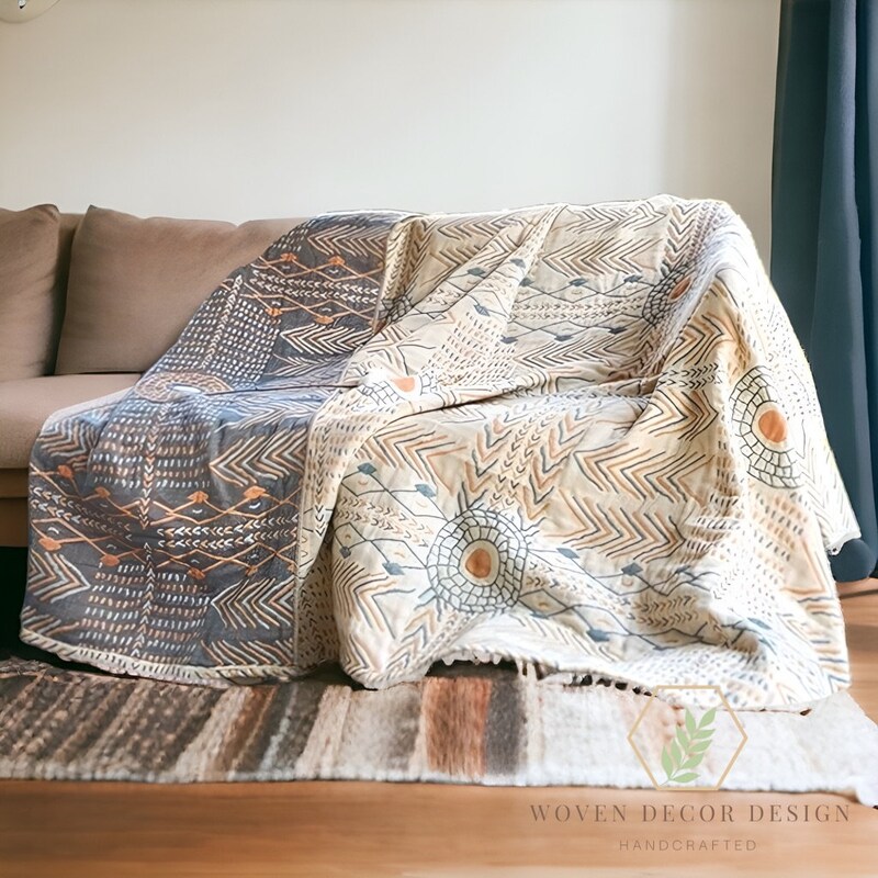 Bohemian Throw Blanket - Etsy